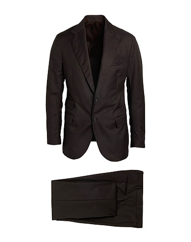 DE PETRILLO | Dark brown Men‘s Suits | YOOX