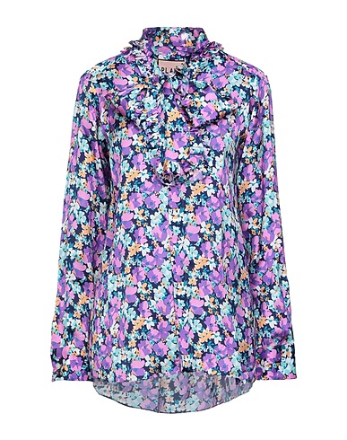 PLAN C PLAN C Shirts | Midnight blue Women‘s Floral Shirts & Blouses | YOOX